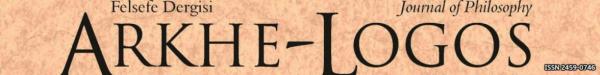 Arkhe - Logos Felsefe Dergisi (Arkhe - Logos Felsefe Dergisi Sayı 1 ...